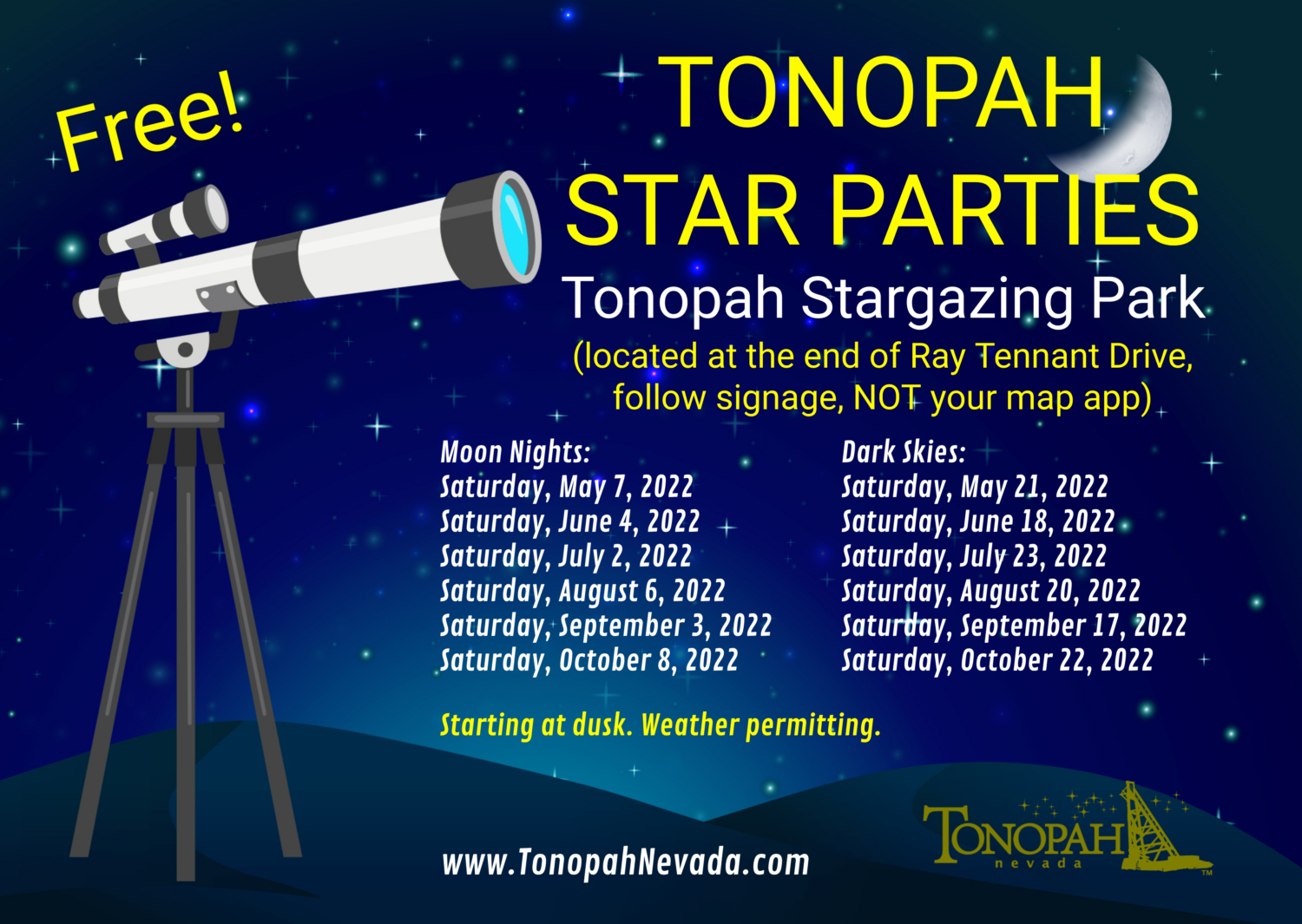 Star Parties – Tonopah, Nevada
